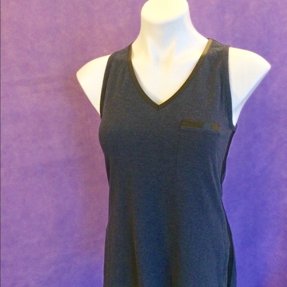 Converse | Tops | Womens Converse Tank Leather And Sheer Trim Small ...